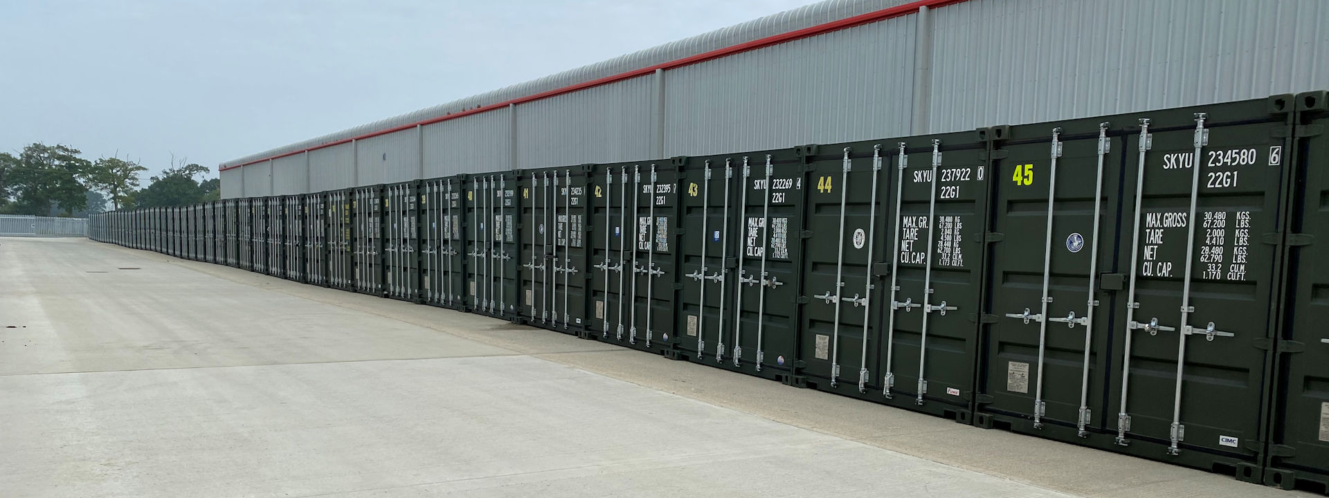 24/7 Shipping Container Storage | A140 Self Storage Warehouse